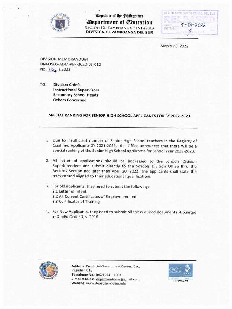 DM 112 S 2022 | PDF