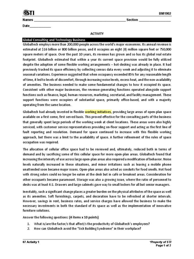 07 Activity 1 | PDF | Business | Economies