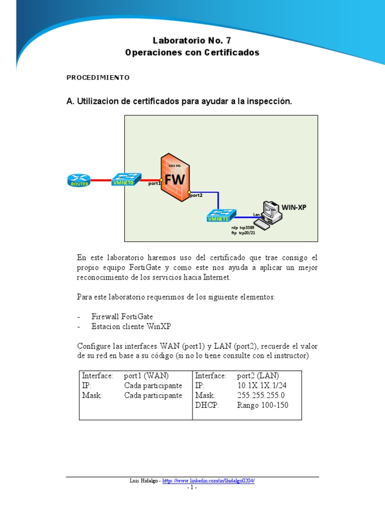 Nse4 Lab07 | PDF | Cortafuegos (informática) | Dirección IP