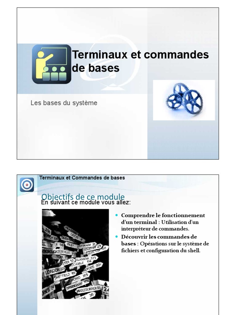 03-Terminaux Et Commandes de Base | PDF | Logiciel utilitaire | Ingénierie informatique