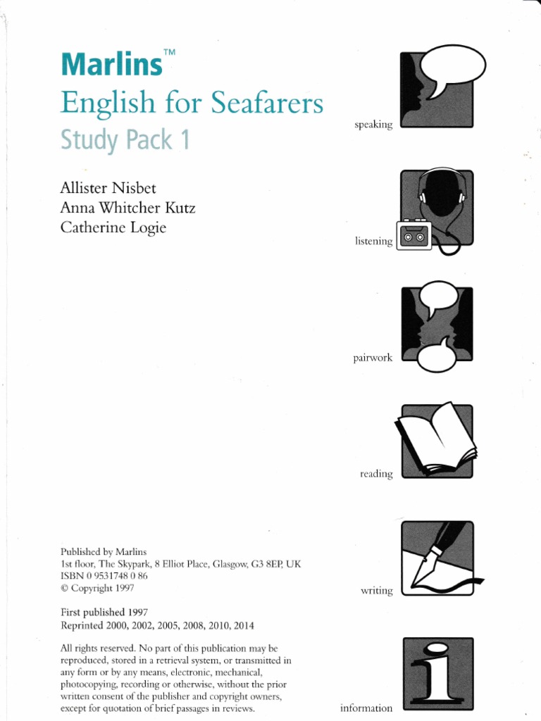 Marlins 1 - English For Seafarers Study Pack 1 | PDF