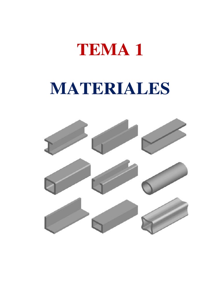 Tema 1 Materiales | PDF | Hierro | Rieles