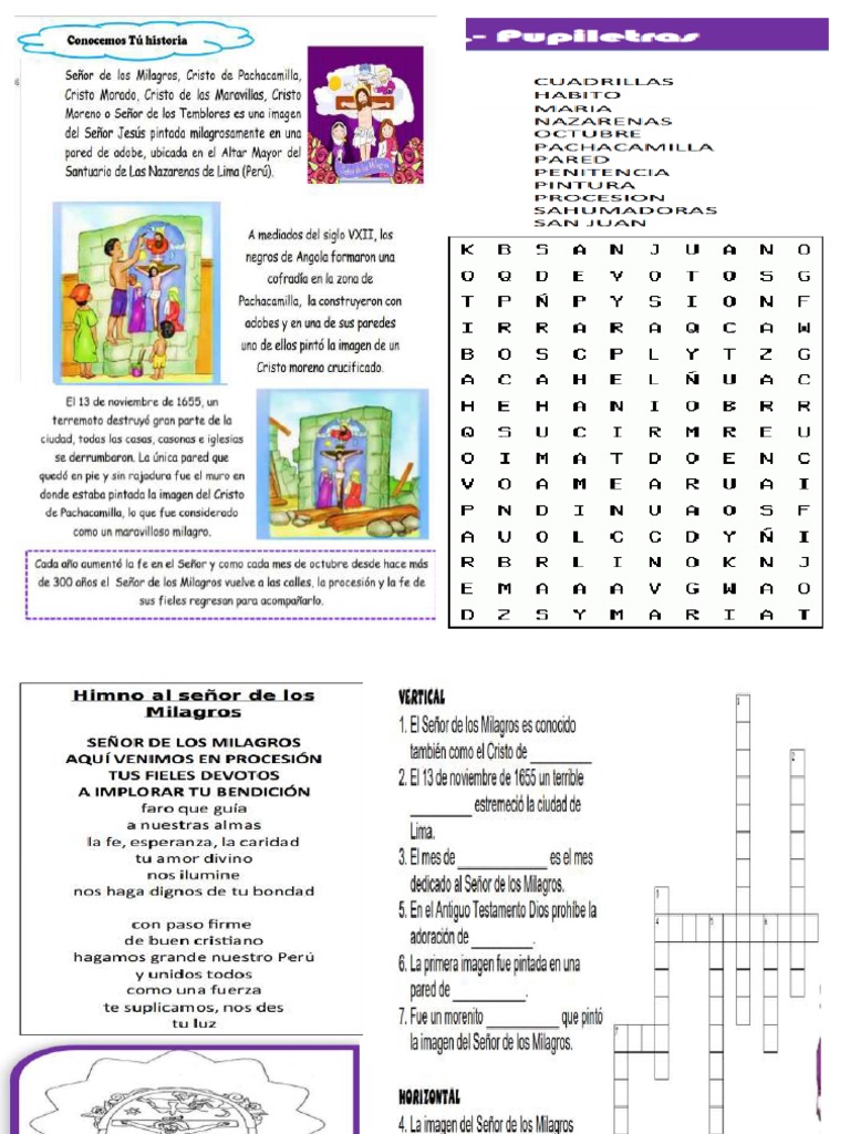 Señor De Los Milagros Pdf