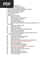 100 Getting To Know You (PS Questions) | PDF