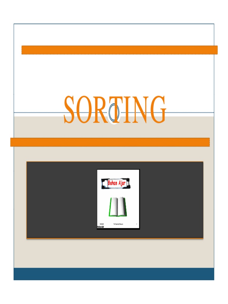Pengertian Algoritma Pengurutan | PDF | Metode & Bahan Ajar