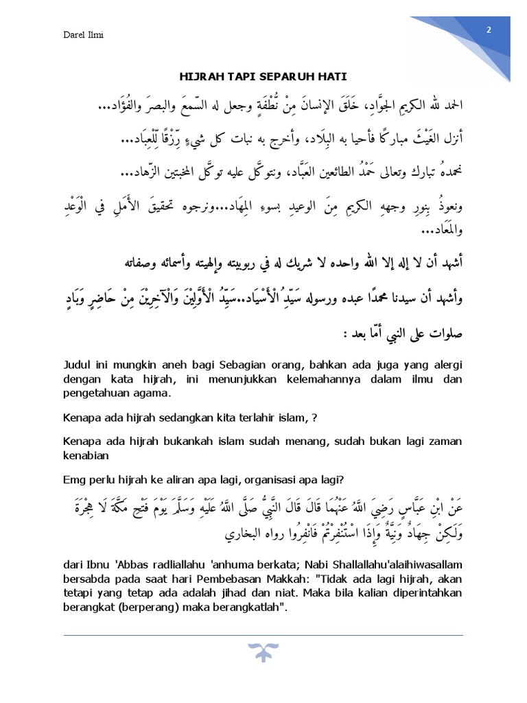 7 Macam Hijrah | PDF