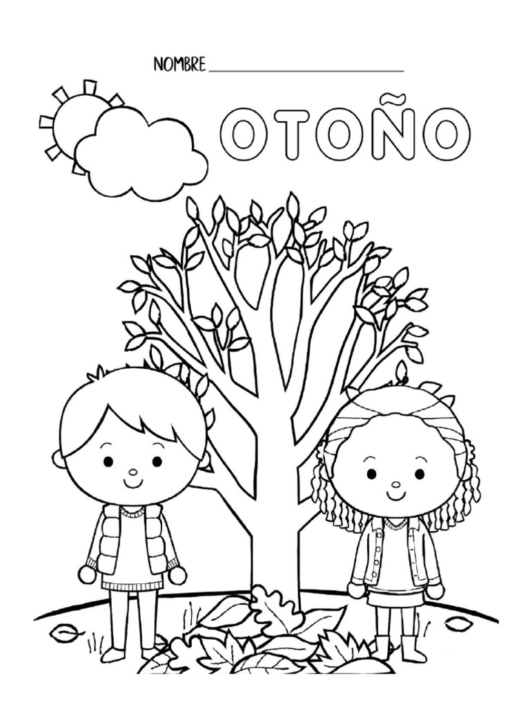 Estaciones Del Año para Colorear. | PDF