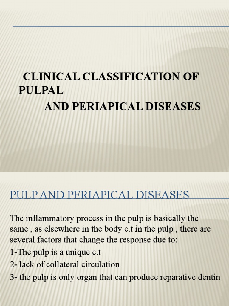 Pulpal Diseases | PDF | Health Sciences | Dental Anatomy