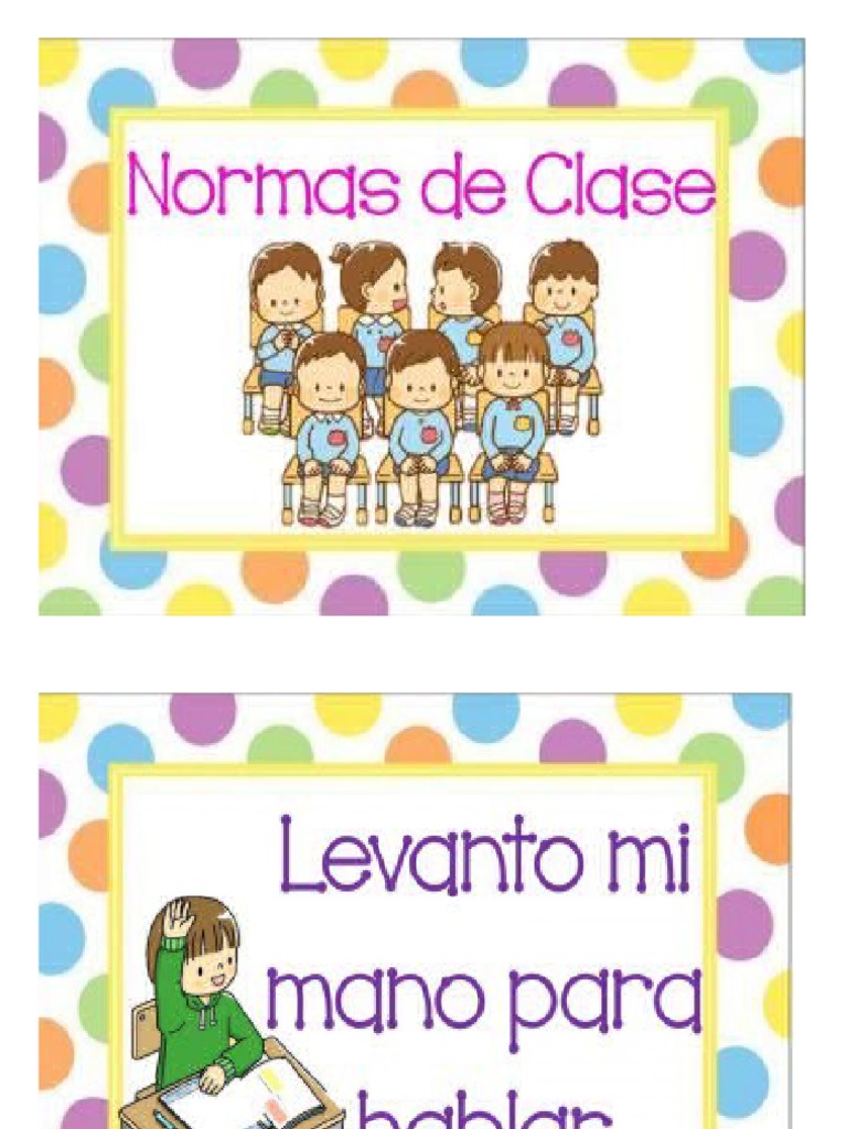 Normas Del Salon de Clases | PDF