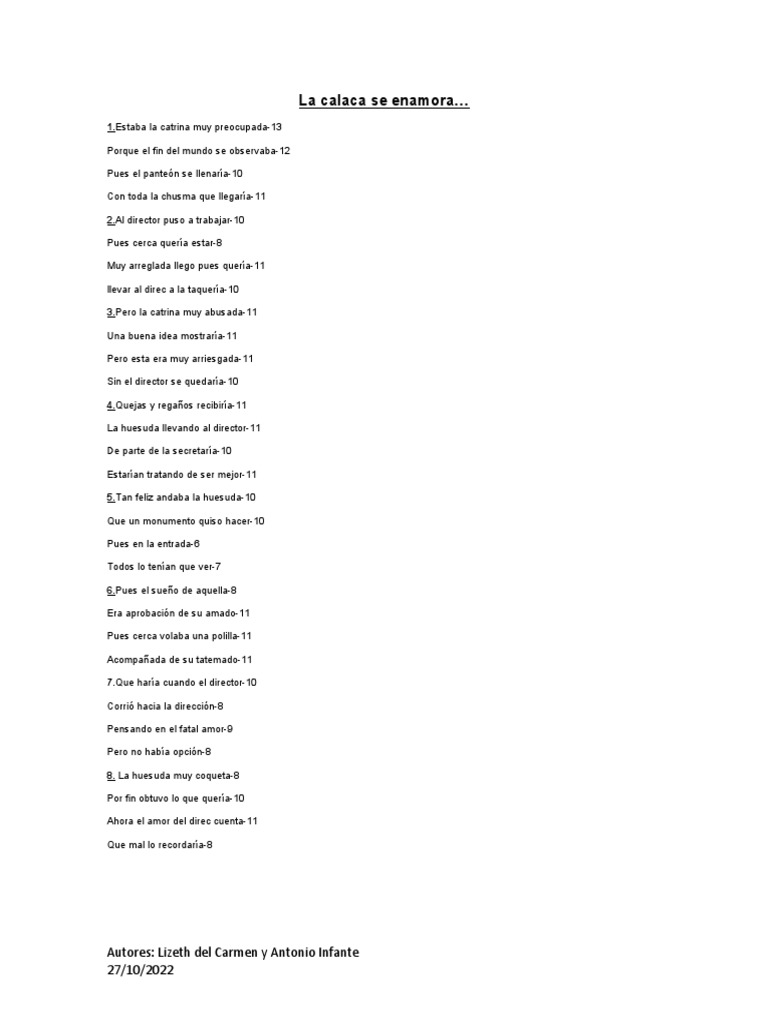 La Calaca Se Enamora | PDF | Clásicos