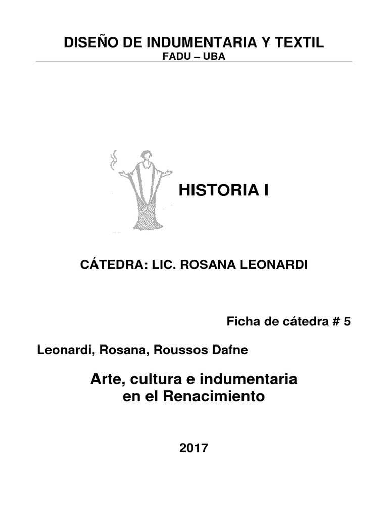 Arte Cultura Indumentaria | PDF | Ropa | Renacimiento
