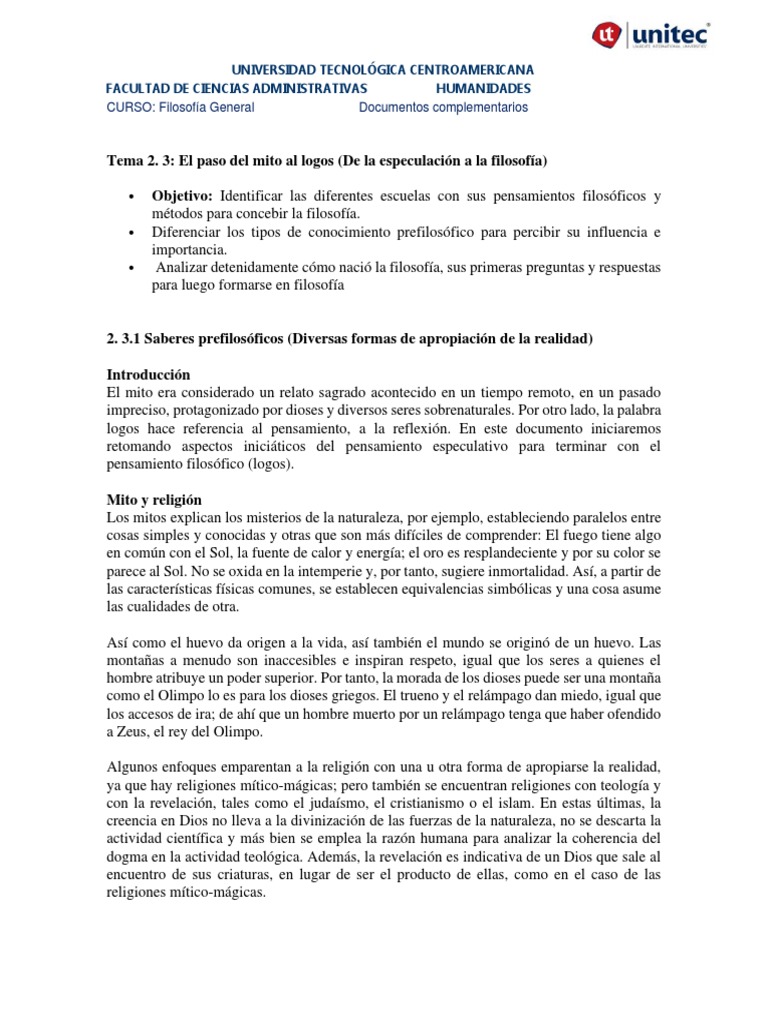 Tema 2.3-Filosofia-Presocratica | PDF | Metafísica
