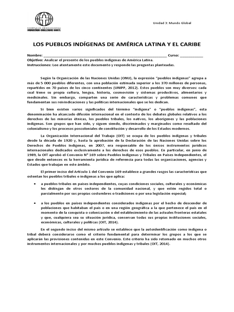 Los Pueblos Indígenas de América Latina y El Caribe | PDF | Gente indígena | Pueblos Indígenas ...
