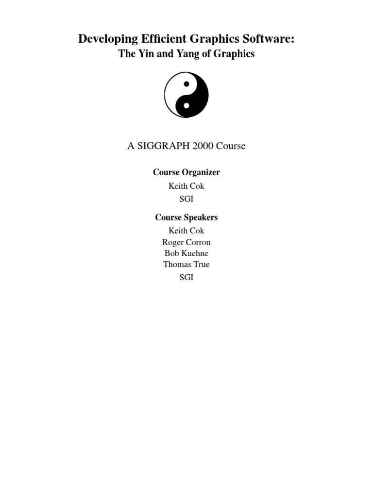 Developing Efficient Graphics Software | PDF | Cache (Computing) | Cpu ... Developing Efficient Graphics Software | PDF | Cache (Computing) | Cpu ...