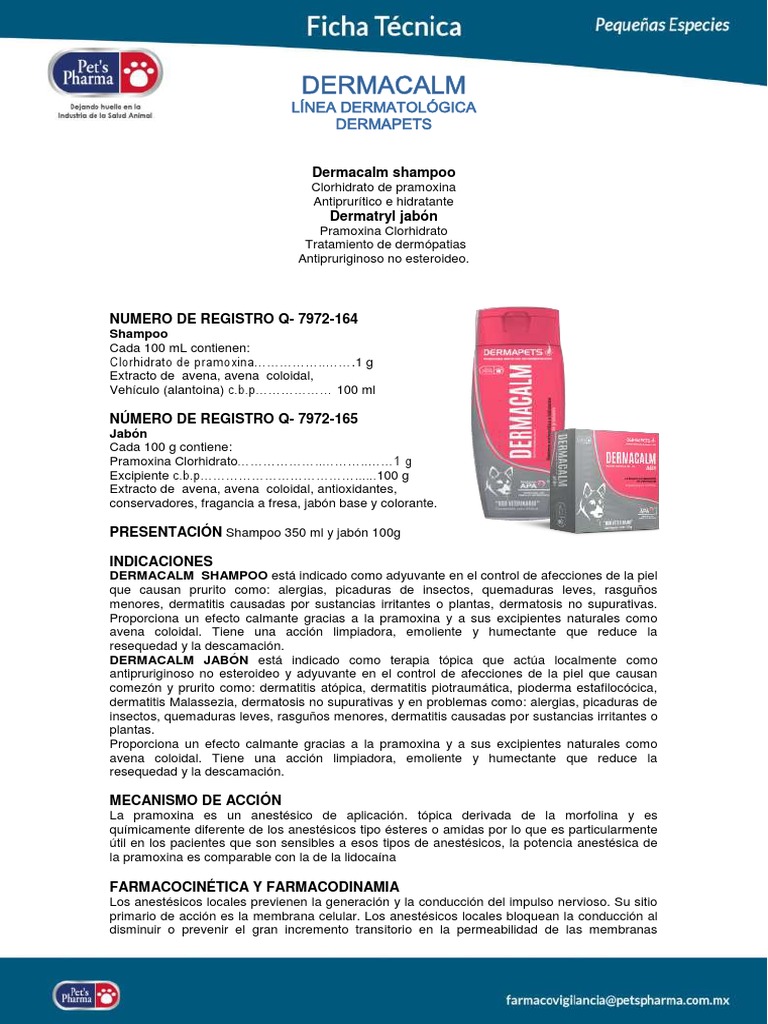DERMACALM | PDF | Potencial de acción | Avena