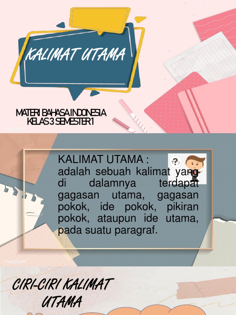 Kalimat Utama Kelas 3 | PDF | Kesehatan Holistik