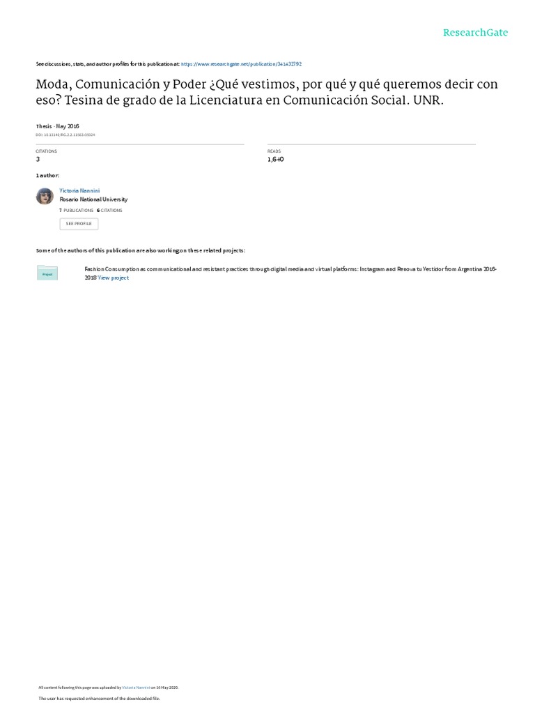 Moda, Comunicación y Poder. | PDF | Moda