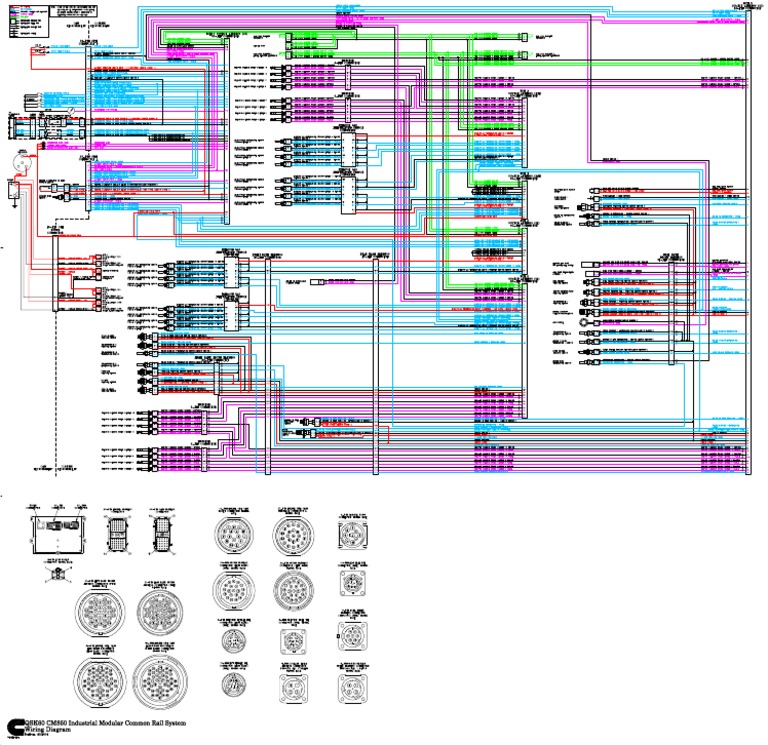 Komatsu Cummins QSK60 Diagrama Electrico Motor Diesel | PDF