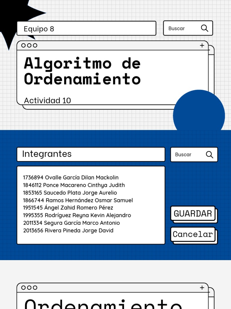 Actividad 10 - Algoritmo de Ordenamiento | PDF | Algoritmos | Informática