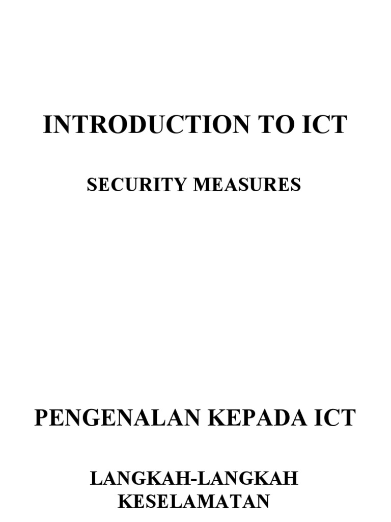 Security Measures | PDF