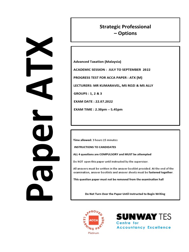 PT1 Sept 2022 Exams Question Paper G1, G2, G3 22 July 2022 | PDF ...
