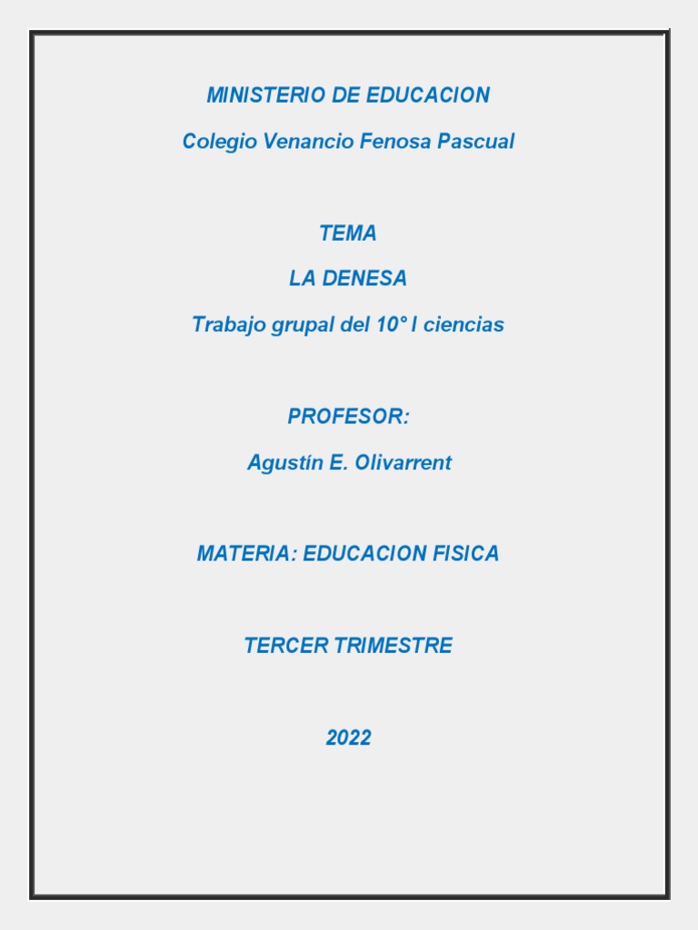 Investigacion de La Denesa | PDF | Bailes | Las artes escénicas