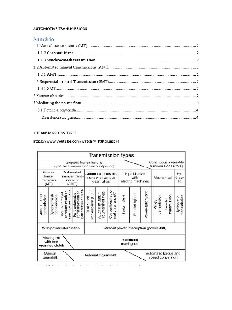 Automotive Transmissions | PDF | Science & Mathematics | Technology & Engineering