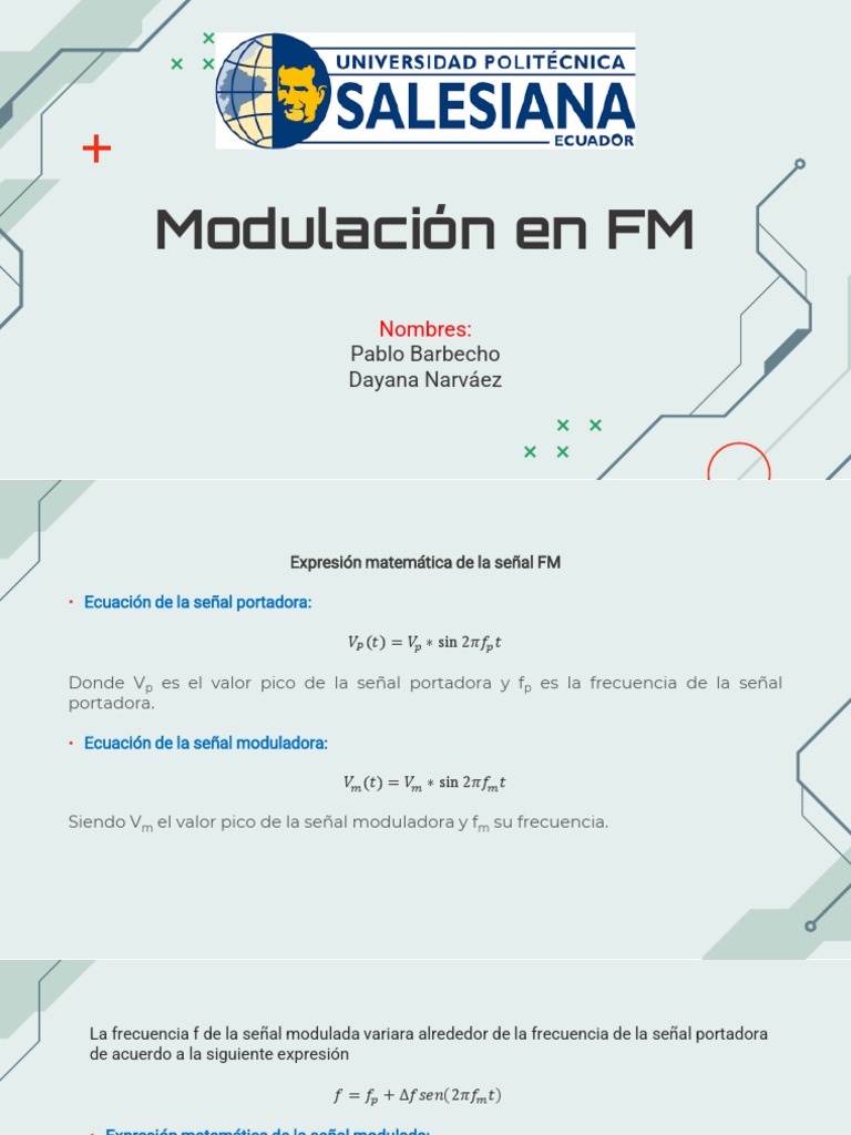 Modulacion FM | PDF | Modulación de frecuencia | Modulación
