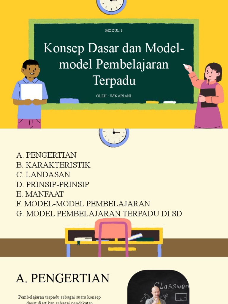 Konsep Dasar Dan Model-Model Pembelajaran Terpadu | PDF | Karier & Perkembangan | Pengembangan Diri
