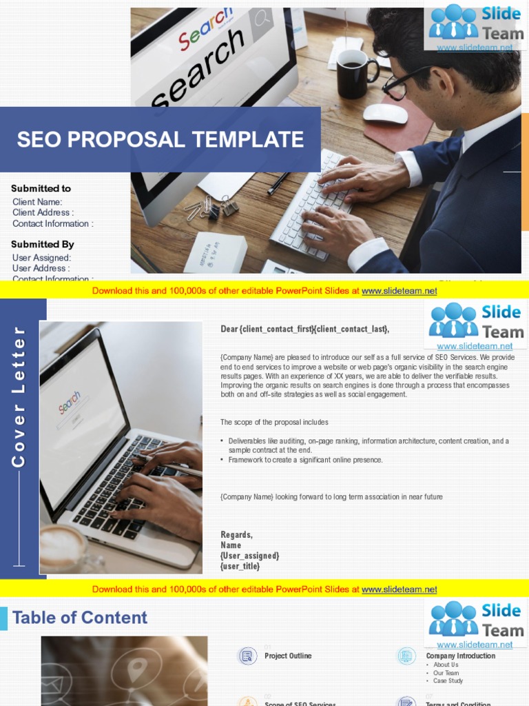 Seo Proposal Template: Client Name | PDF | Search Engine Optimization ...