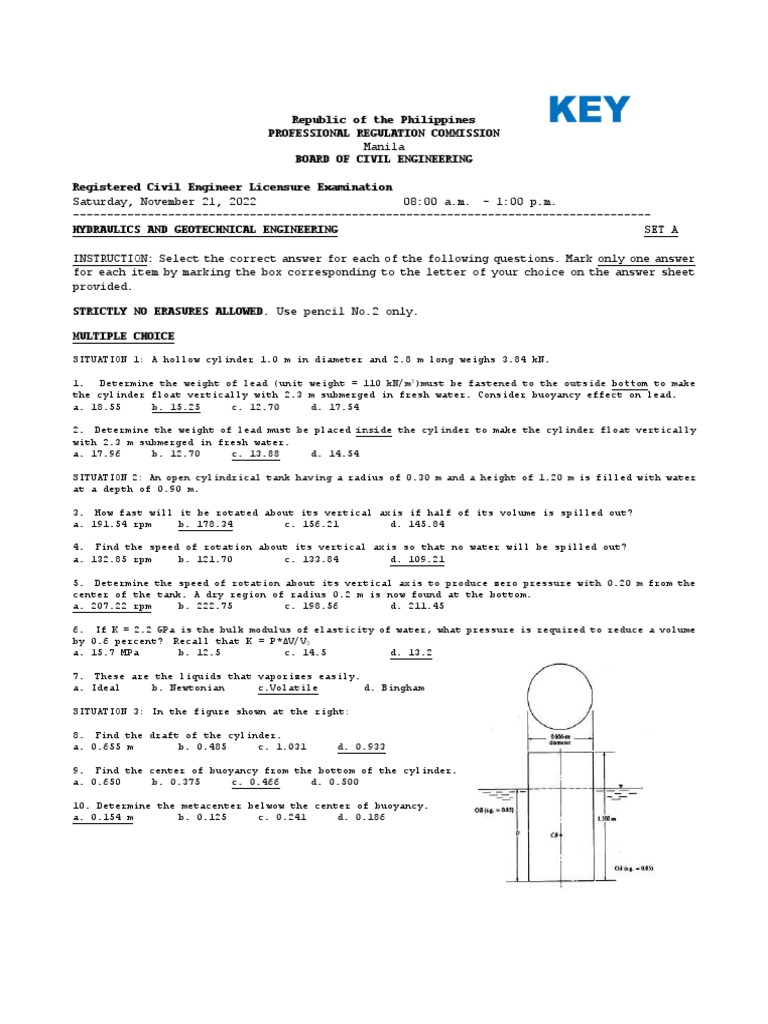 Rce Hge Preboard Final | PDF | Physical Quantities | Materials