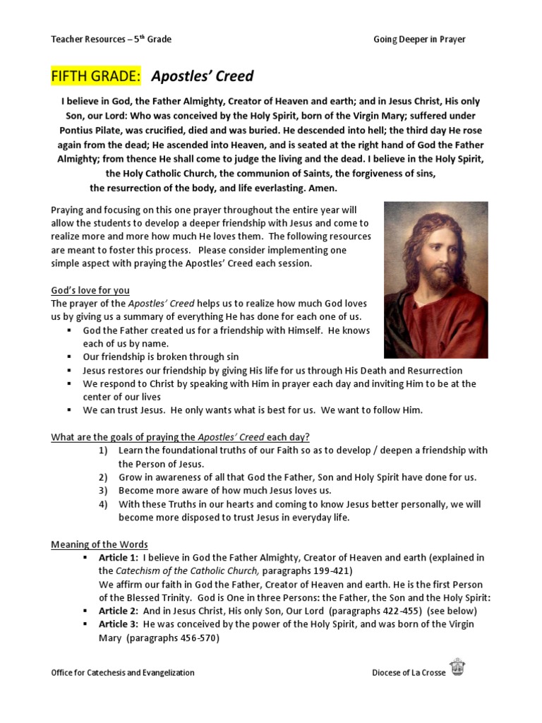 Teacher Resources Fifth Grade | PDF | Jesus | God In Christianity