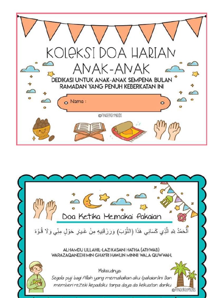 Doa Harian Anak-Anak | PDF