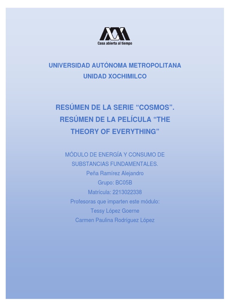 Resumen de la serie "Cosmos" | PDF | Dom | Vida