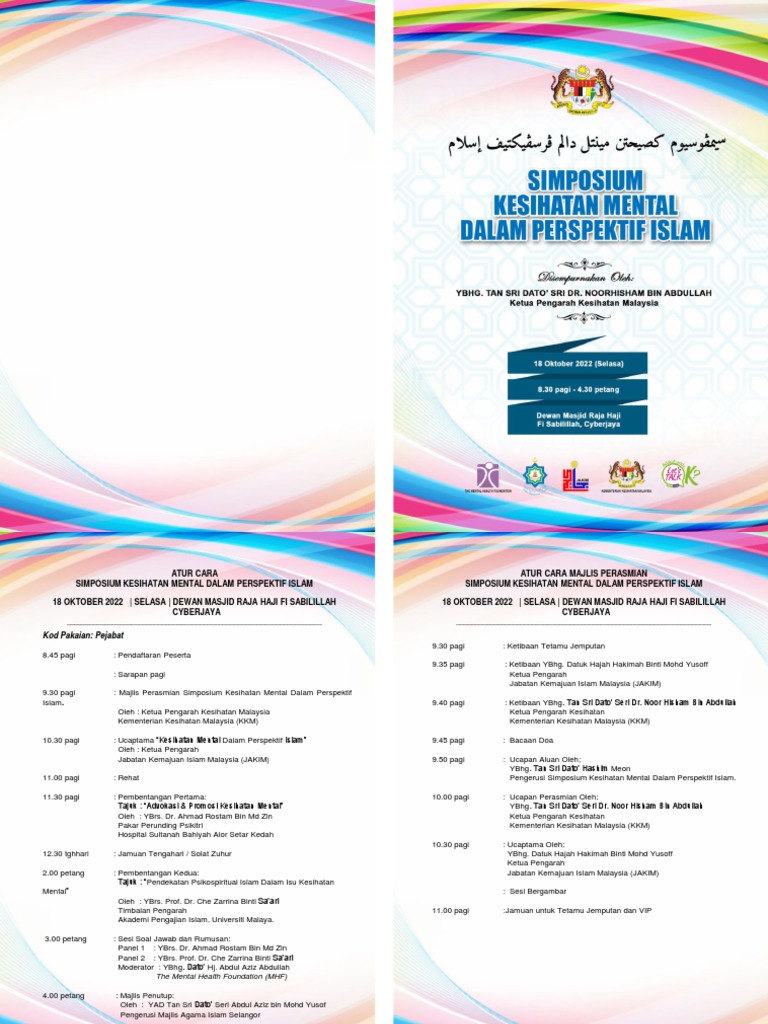 Buku Program Simposium Mental Health | PDF