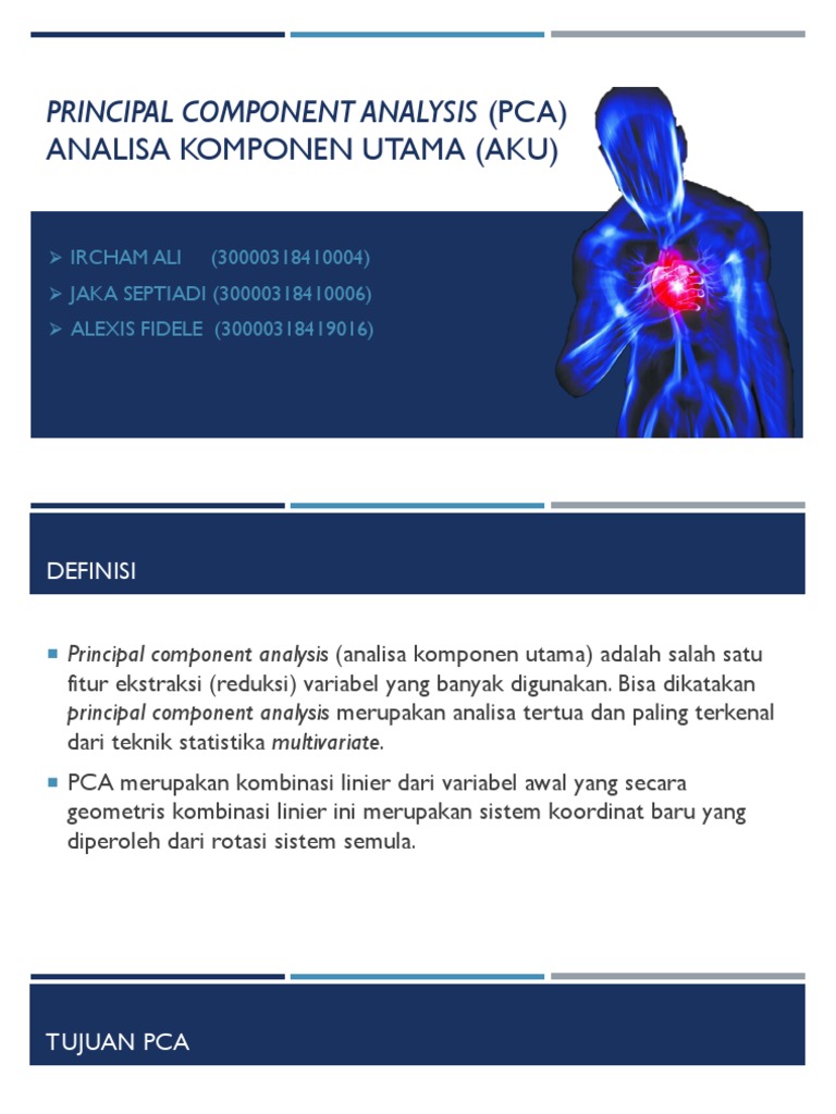 Principal Component Analysis (PCA) - Reduksi Variabel Penyakit Jantung ...