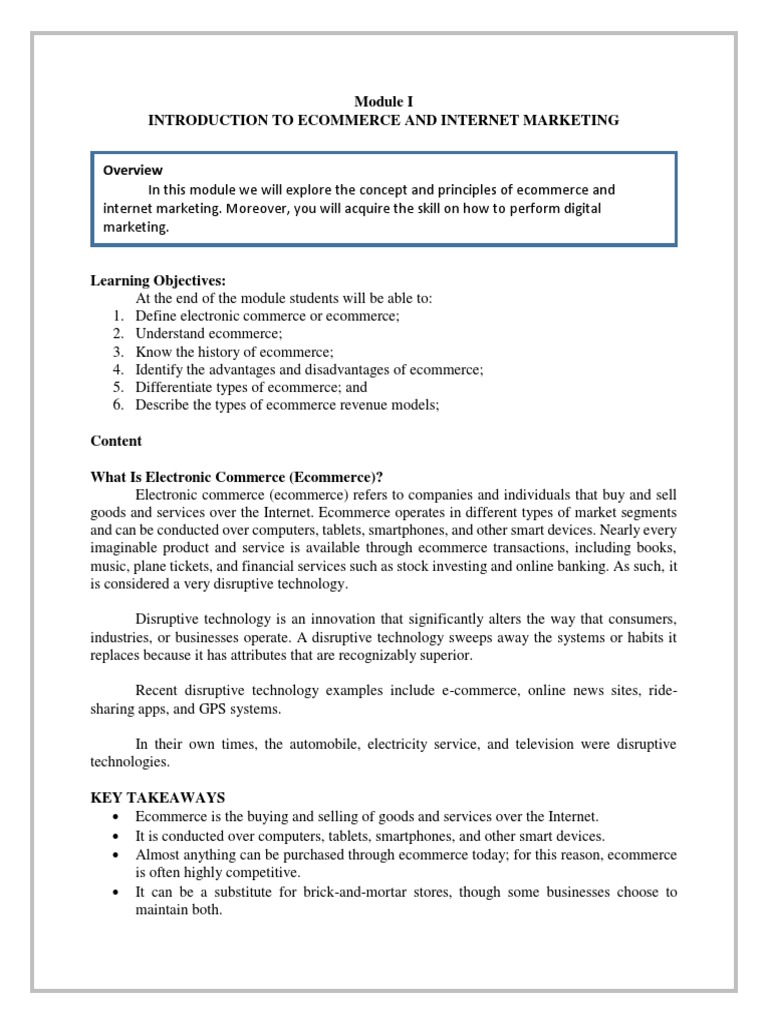 3.-Module-ME-413-Ecommerce-SY-2022-2023 | PDF | Digital Marketing | E Commerce