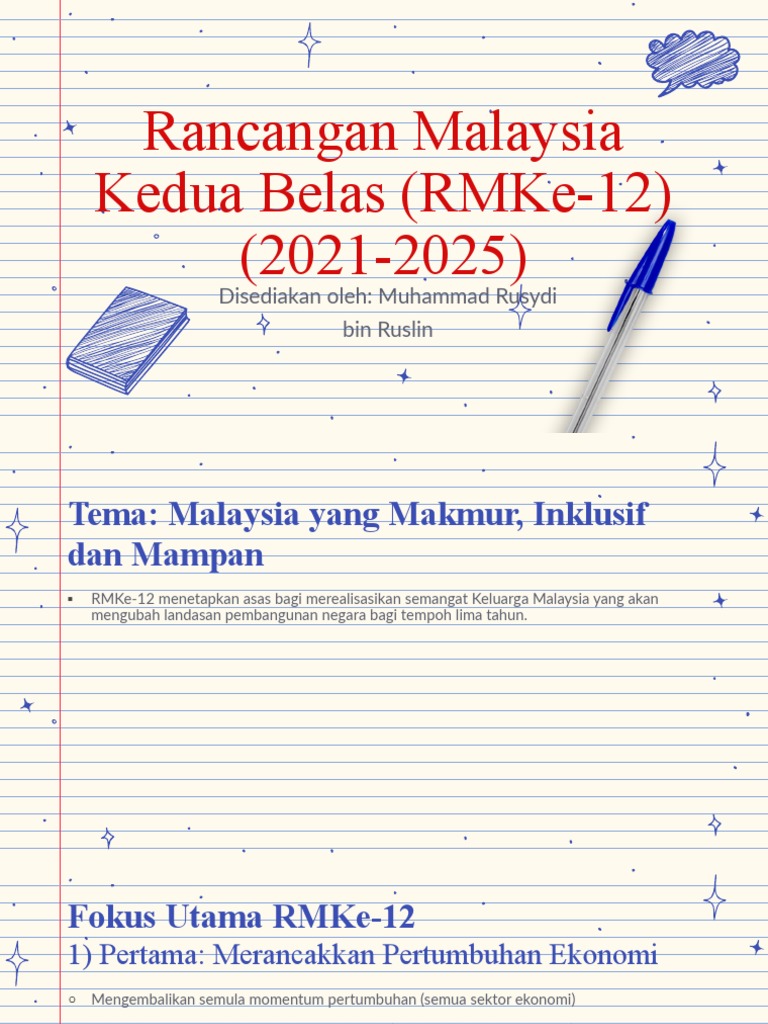 RMKe-12: Rancangan Pembangunan 2021-2025 | PDF | Ilmu Sosial
