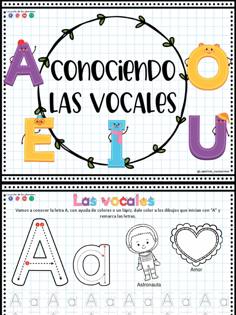 Conociendo Las Vocales | PDF