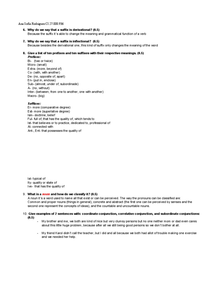 Understanding Suffixes and Nouns | PDF | Language Arts & Discipline