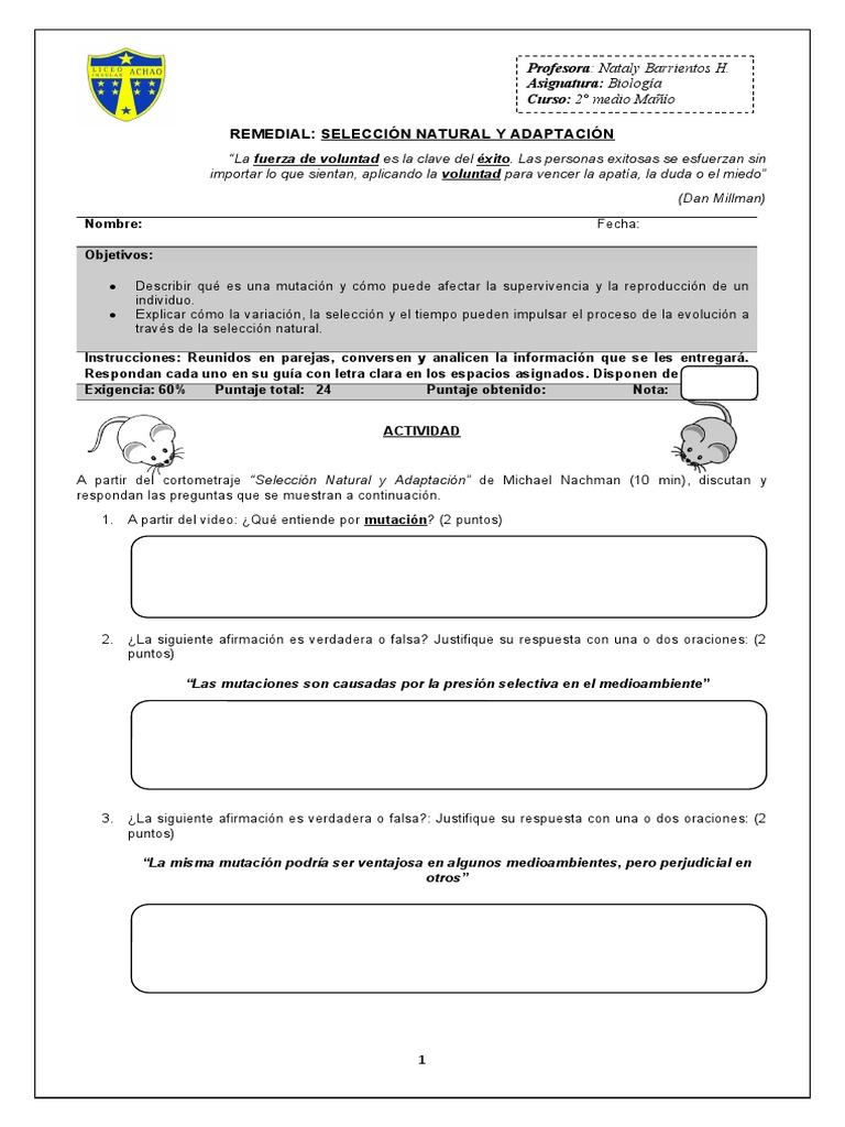 Presión selectiva y selección natural | PDF | Evolución | Seleccion natural