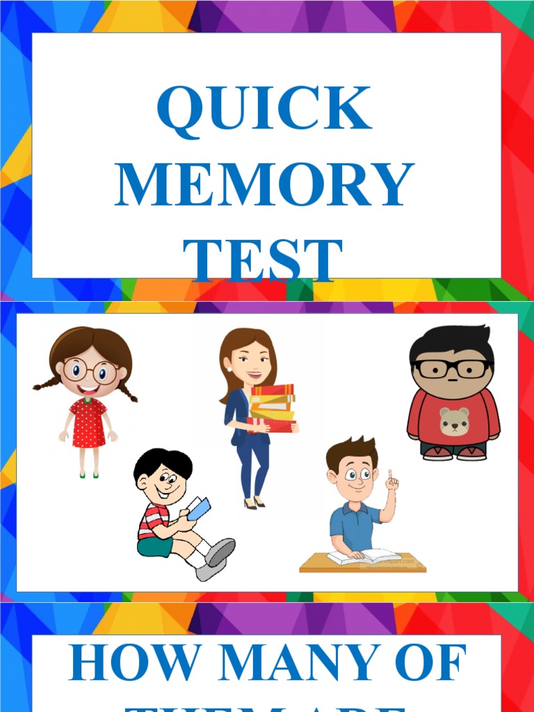 Quick Memory Test Pdf