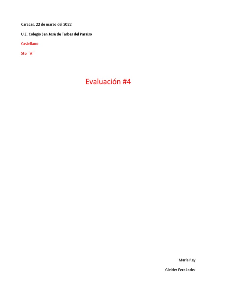 Castellano 5to 2do Lapso 4ta Actividad | PDF | Novelas