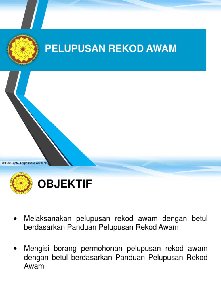 Pelupusan Rekod Kerajaan | PDF