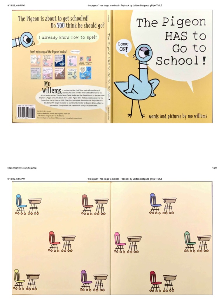 The Pigeon' Has To Go To School (Mo Willems) | PDF