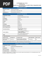 Application For Registration of Company 1 | PDF | Business | Government