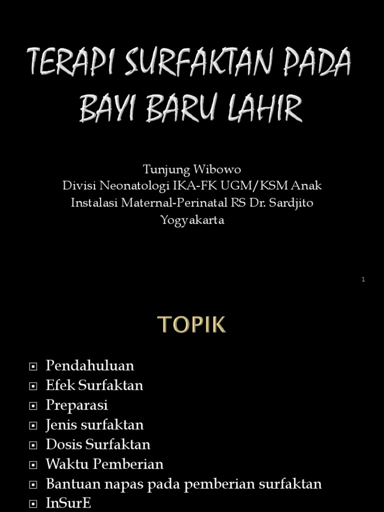 Terapi Surfactant 08102016 | PDF