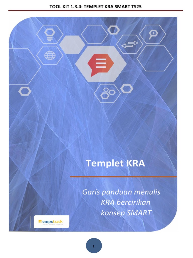 Templet KRA: Garis Panduan Menulis KRA Bercirikan Konsep SMART | PDF | Karier & Perkembangan