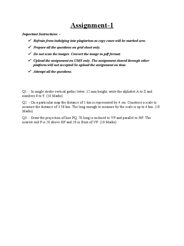 Assignment-1: Important Instructions | PDF