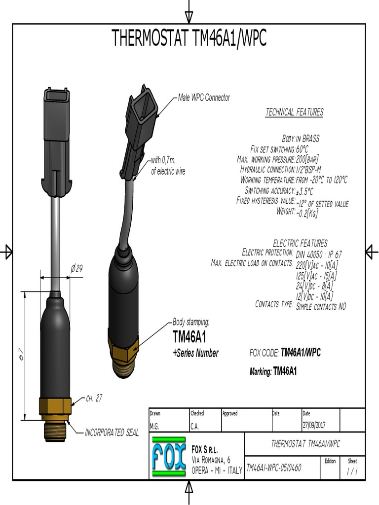 Tm46a1 WPC | PDF | Thermostat | Equipment
